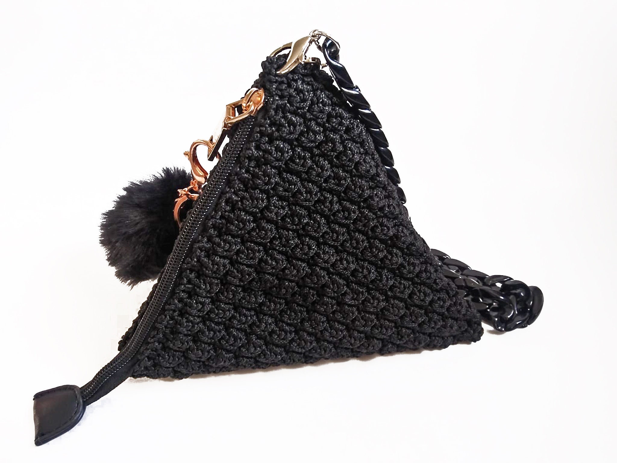 Triangular Purse Crochet Pattern, Triangle Purse Pattern, Coin Purse ...