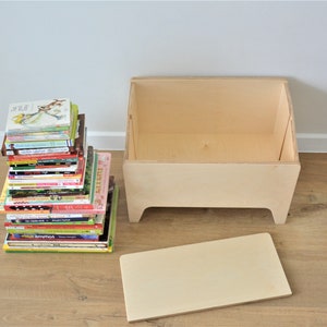 Montessori Bookcase Box Storage Toys Chest Bin Bookshelf - Etsy