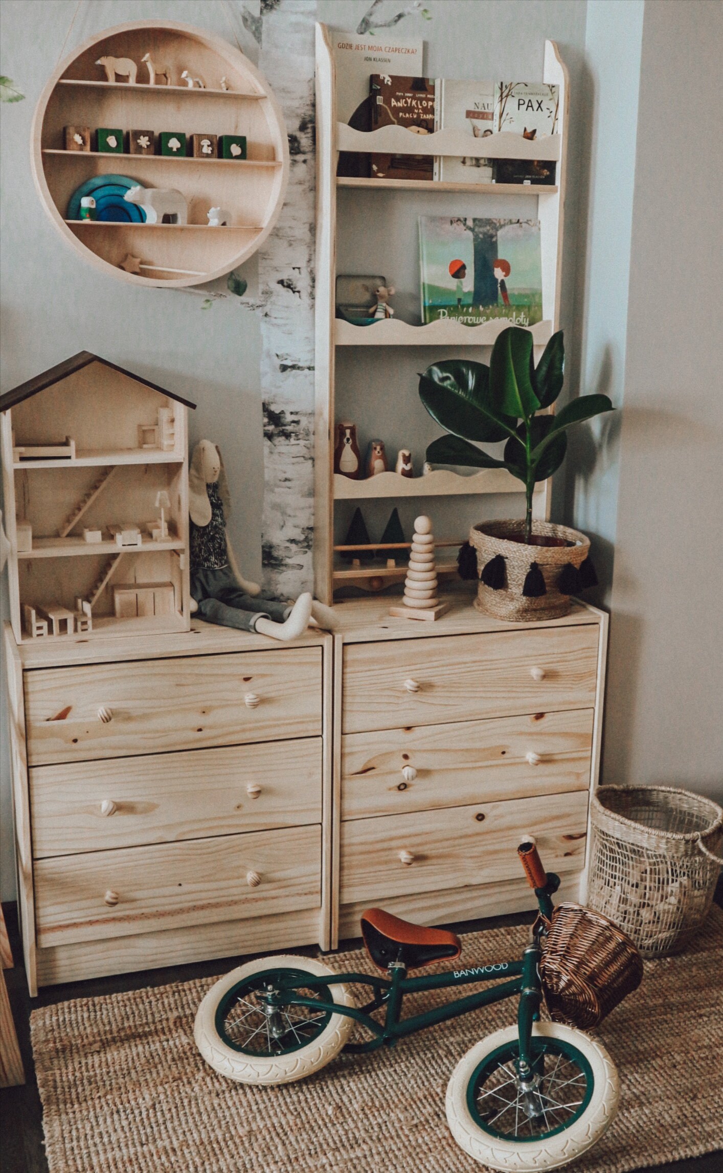 Montessori Bookcase, Shallow Bookshelf, Self Serve - Etsy
