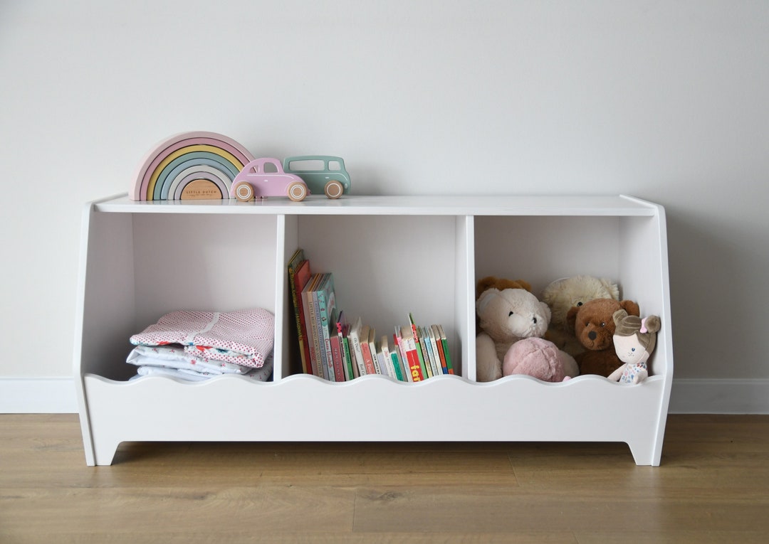 Stacked Montessori Toy Boxes, Montessori Toy Shelf With Storage Bin ...