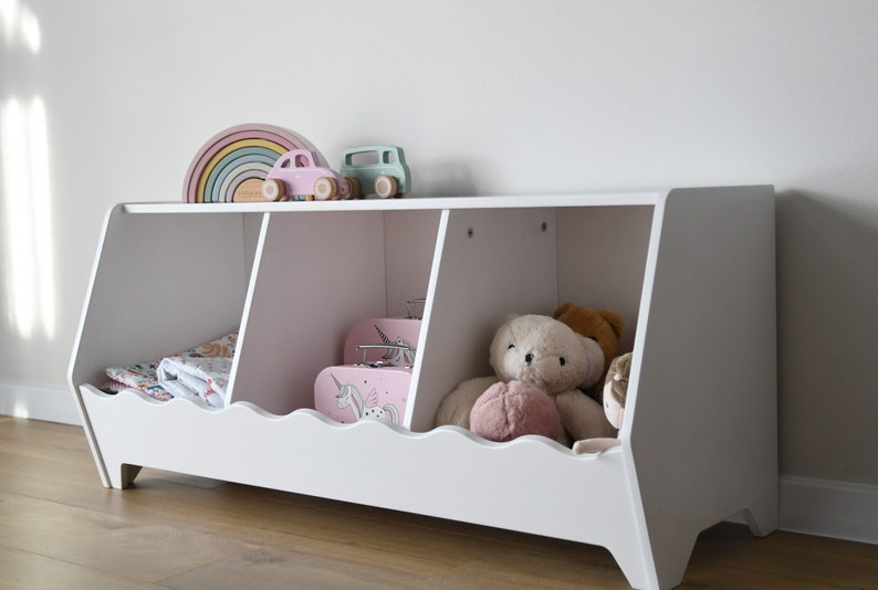 Handmade Montessori Toy Shelf: Plywood Toy Storage Bins - Etsy