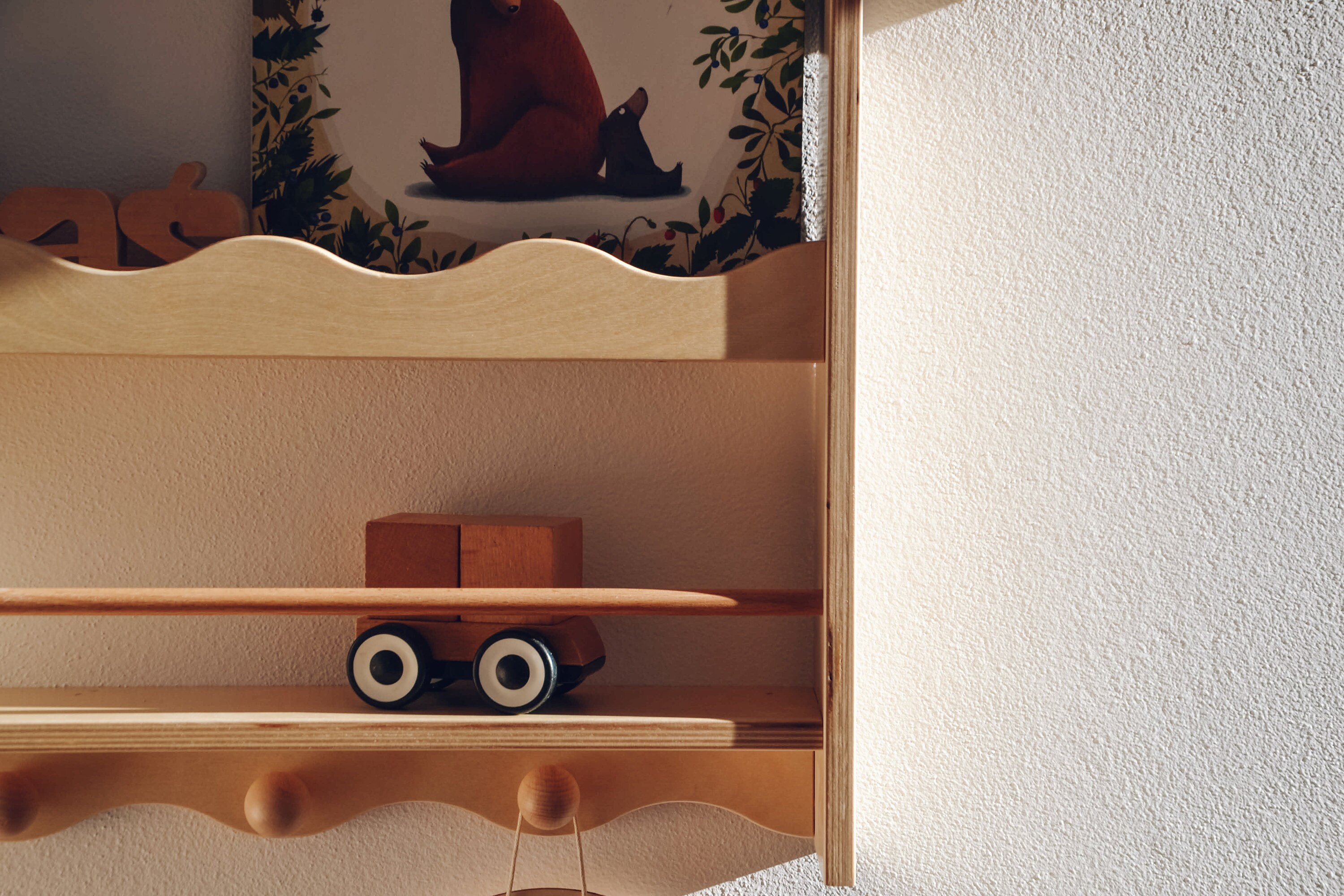 Montessori Bookcase, Shallow Bookshelf, Self Serve - Etsy