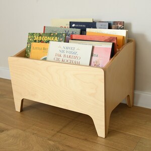 Montessori Bookcase Box Storage Toys Chest Bin Bookshelf - Etsy