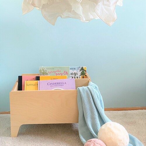 Montessori Bookcase Box Storage Toys Chest Bin Bookshelf - Etsy