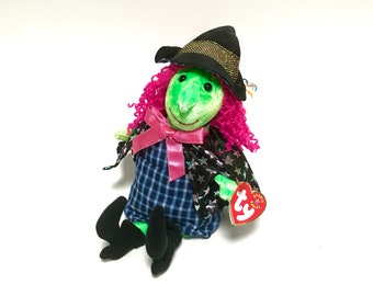 Vintage 2000 Ty Beanie Baby Witch Scary New With Protected - Etsy