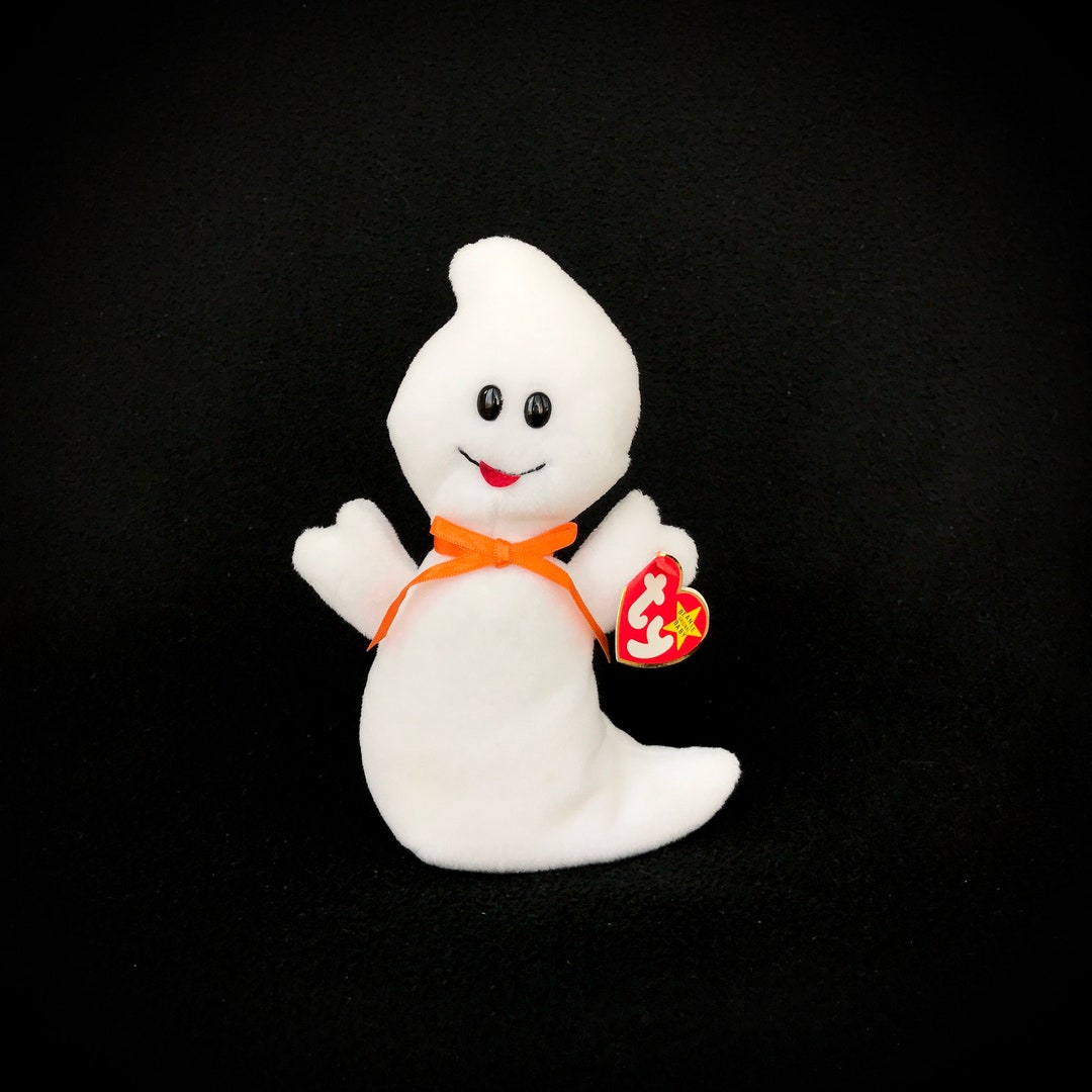 Vintage TY "spooky" the Ghost (1995) Beanie Baby - Etsy