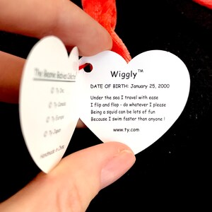 Vintage TY "wiggly" the Squid (2000) Beanie Baby - Etsy