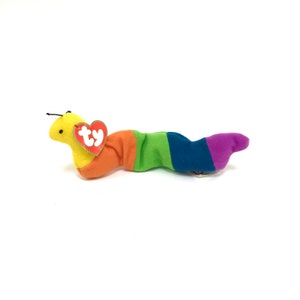 Vintage TY "inch" the Rainbow Inchworm (1995) Beanie Baby - Etsy