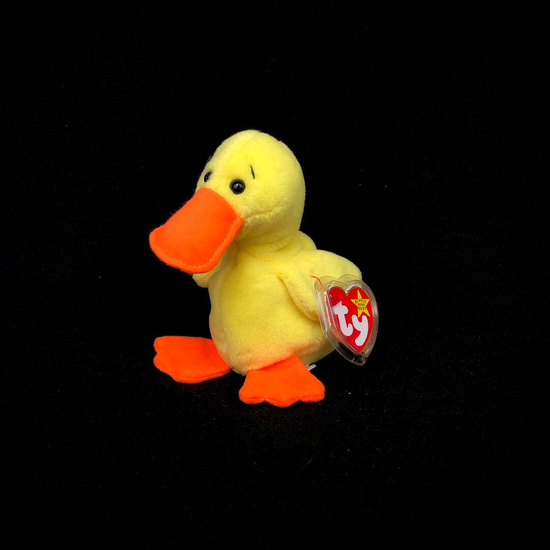 Vintage TY "quackers" the Duck (1994) Beanie Baby - Etsy