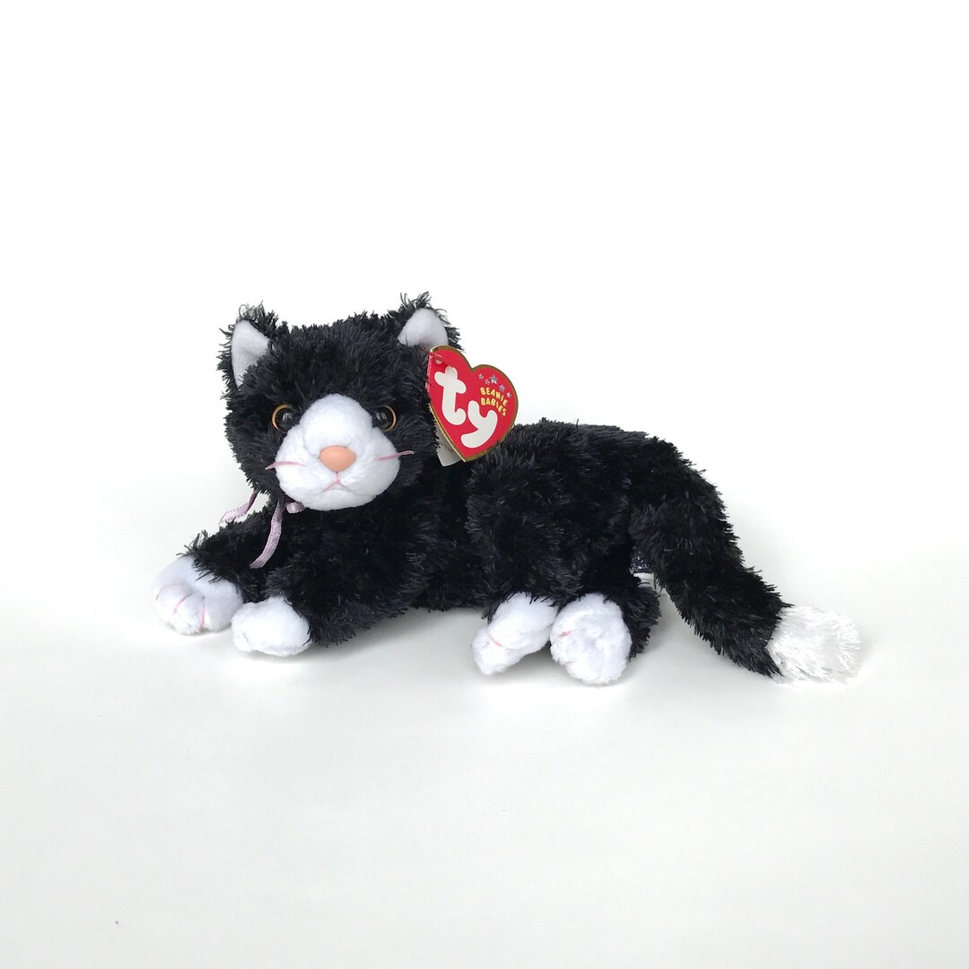 Vintage TY "booties" the Black Cat (2002) Beanie Baby - 8 Inches - Etsy