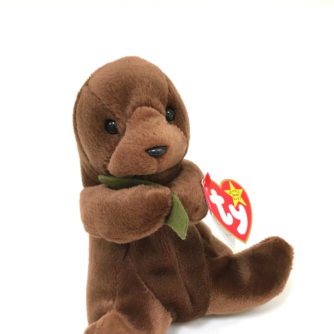 Vintage TY "seaweed" the Otter (1996) Beanie Baby - Etsy UK