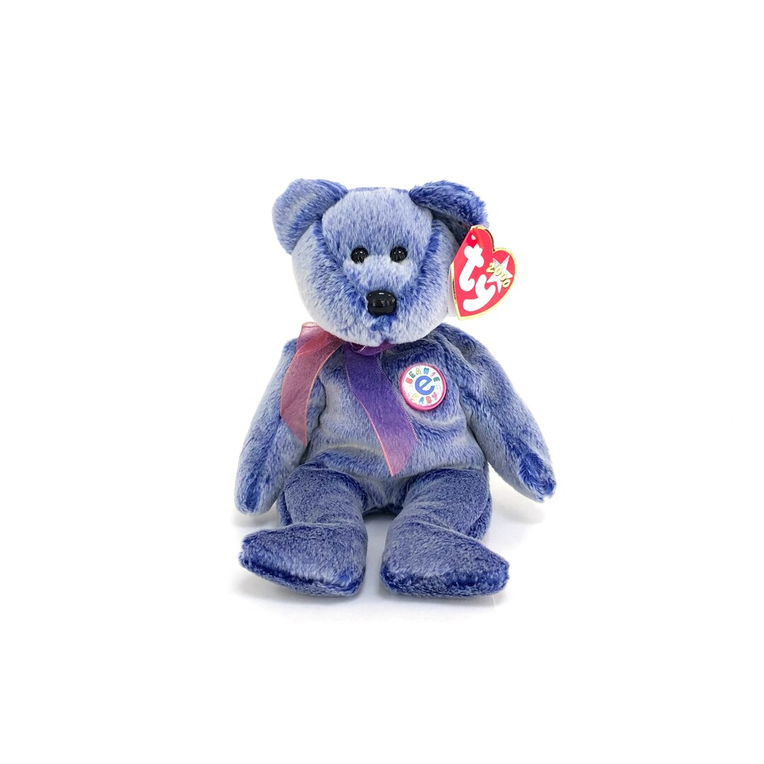 Vintage TY "periwinkle" the Bear (2000) Beanie Baby - Etsy