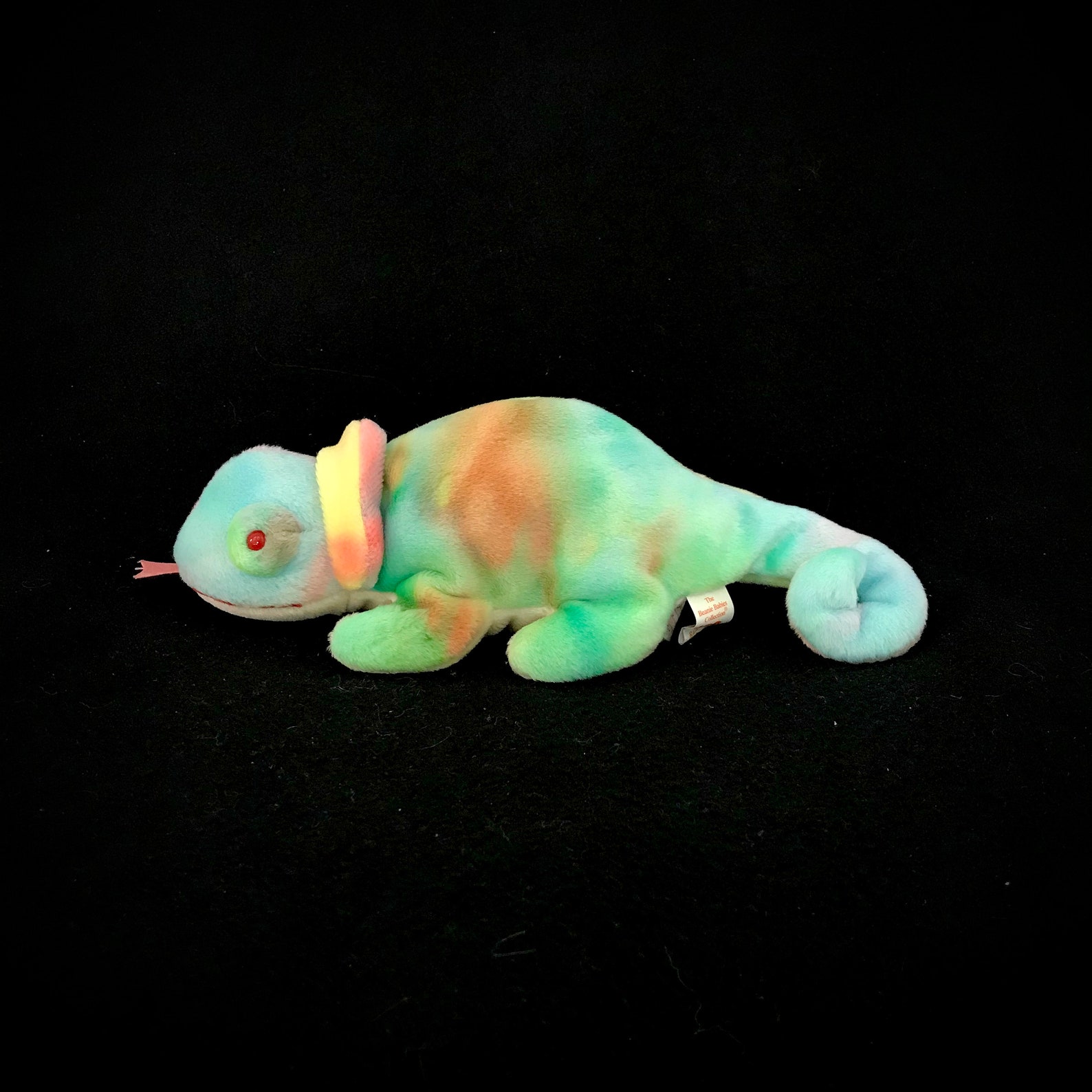 Vintage TY "rainbow" the Chameleon (1997) Beanie Baby - Etsy