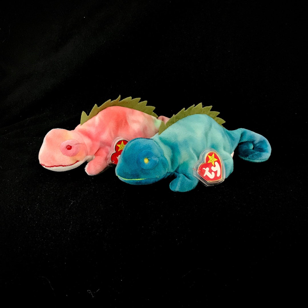 Vintage TY "iggy" the Iguana (1997) Beanie Baby - Etsy