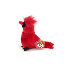 Vintage TY "mac" the Cardinal (1998) Beanie Baby - Etsy