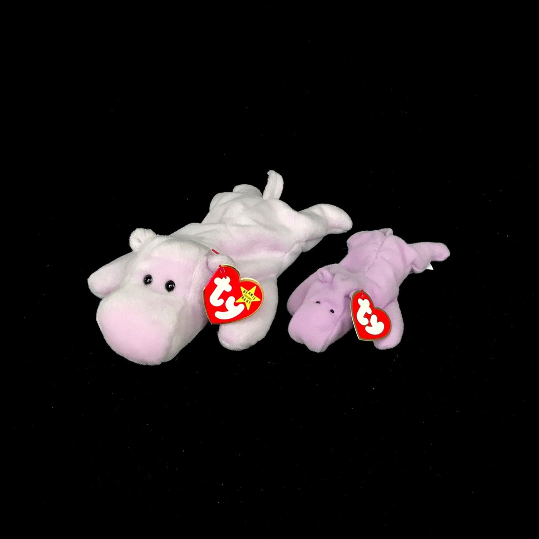 Vintage TY "happy" the Hippo (1994) Beanie Baby - Etsy