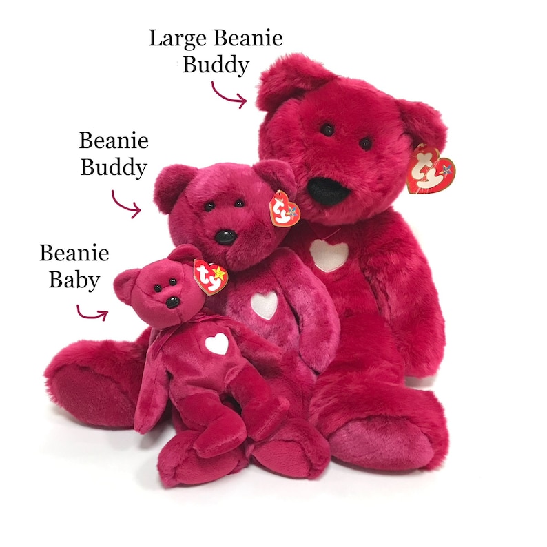 Vintage TY "valentina" the Bear (2001) Beanie Buddy - Etsy
