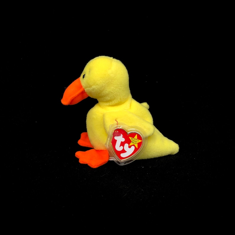 Vintage TY "quackers" the Duck (1994) Beanie Baby - Etsy