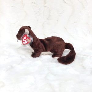 Vintage TY runner the Ferret/mink/mongoose/weasel 2000 Beanie Baby - Etsy