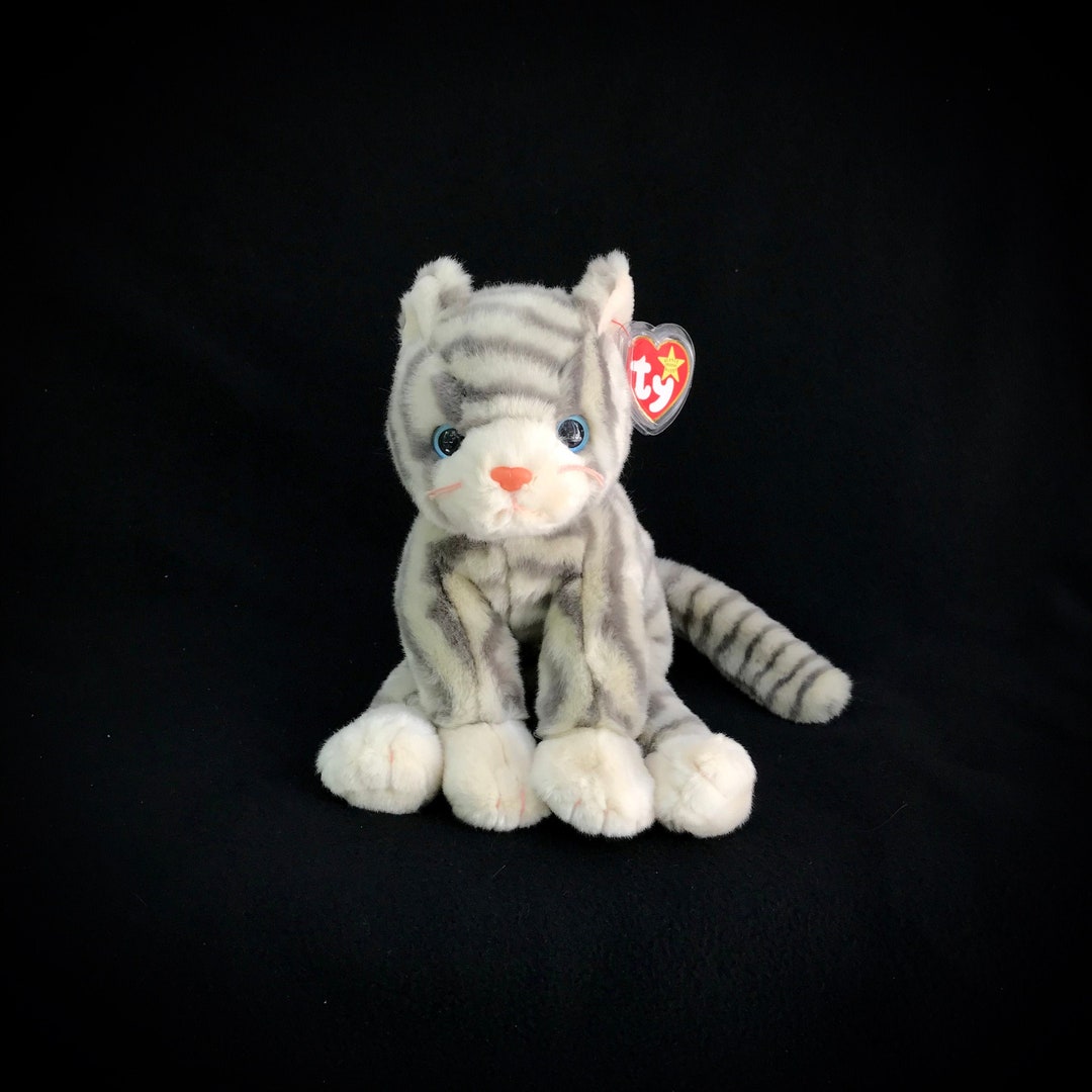 TY Silver the Tabby Cat 1999 Beanie Buddy - Etsy