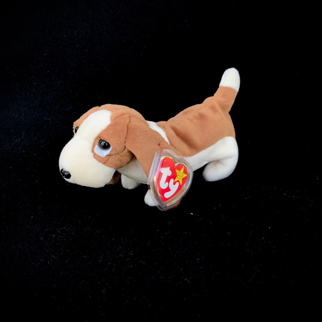 Vintage TY "tracker" the Basset Hound (1997) Beanie Baby - Etsy