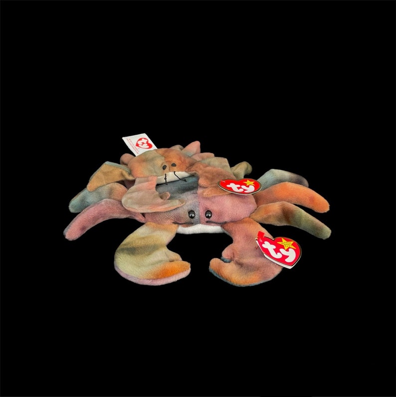 Vintage TY "claude" the Crab (1996) Beanie Baby - Etsy
