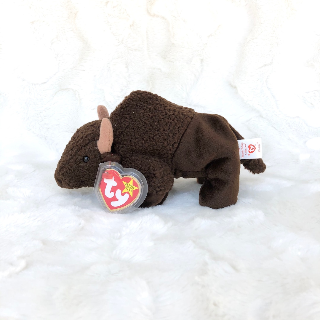 Vintage TY "roam" the Bison/buffalo (1998) Beanie Baby - Etsy