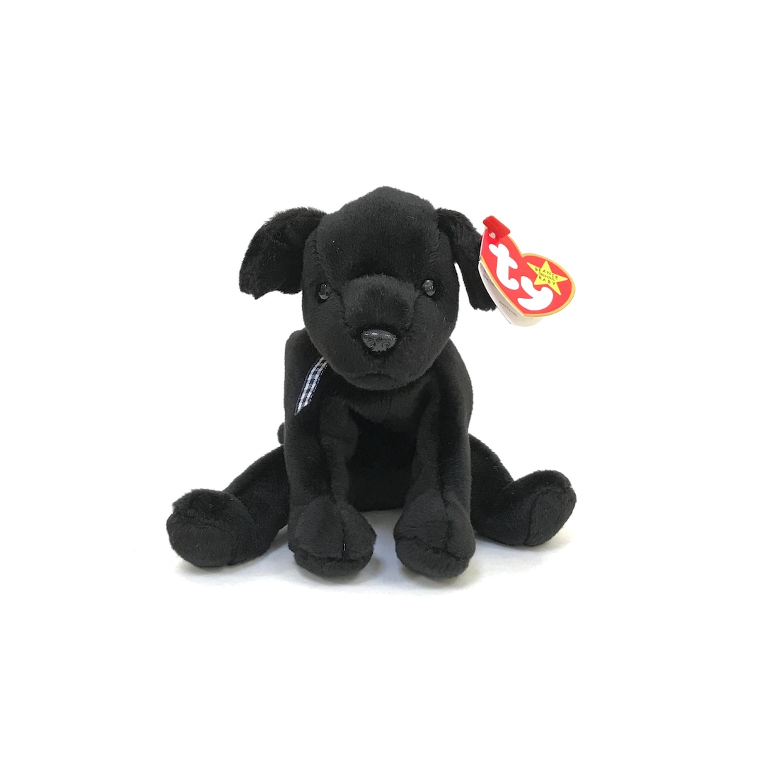 Vintage TY "luke" the Black Lab (1998) Beanie Baby - Etsy