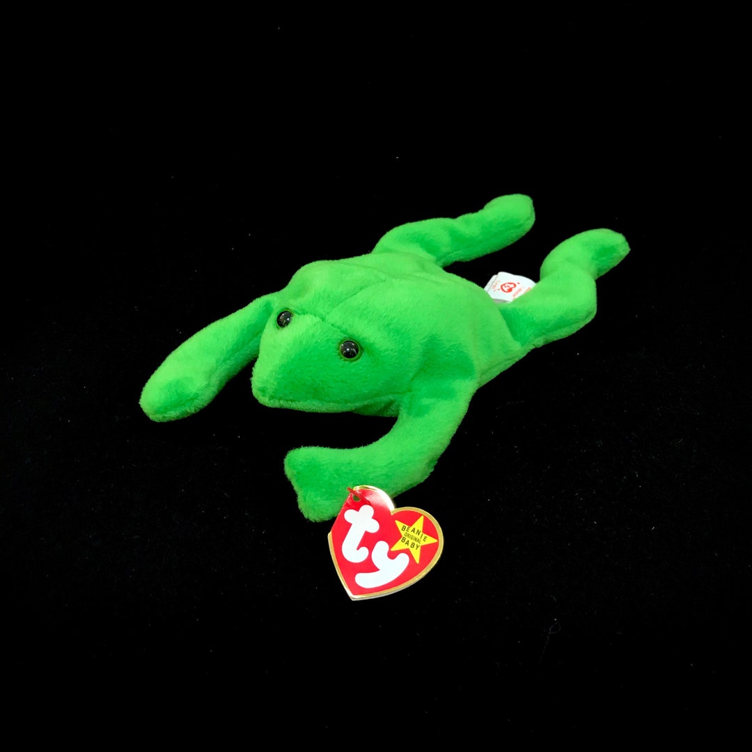 Vintage TY "legs" the Frog (1993) Beanie Baby - Etsy