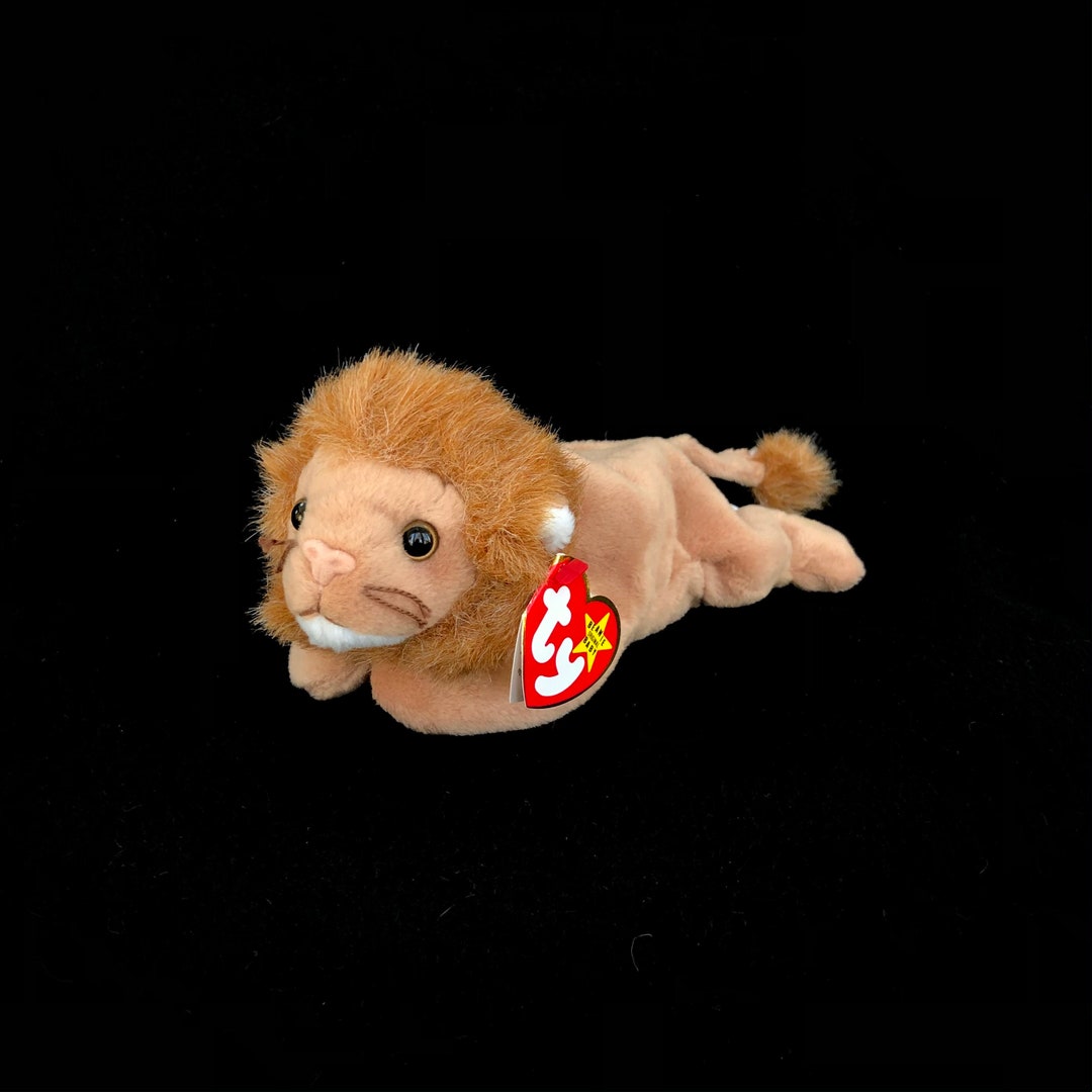 Vintage TY "roary" the Lion (1996) Beanie Baby - Etsy
