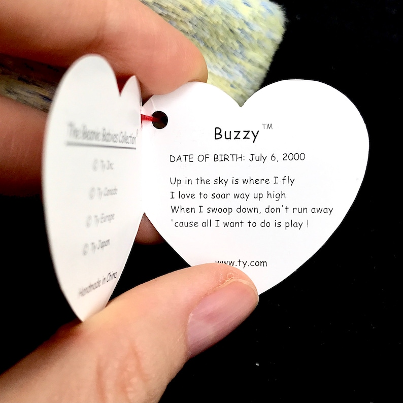 Vintage TY "buzzy" the Bird (2000) Beanie Baby - Etsy