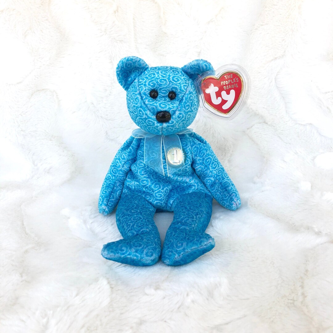 Vintage TY "classy" the Bear (2001) Beanie Baby - Etsy