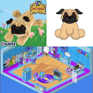 GANZ Webkinz Pug // New With Sealed Code - Etsy