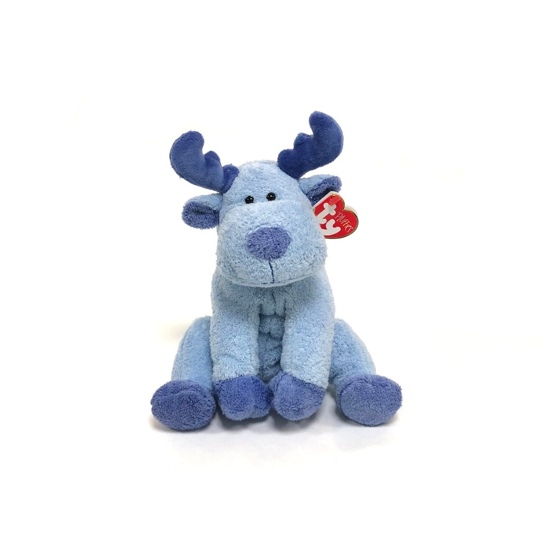 TY "bloose" the Blue Moose // the Pluffies Collection - Etsy
