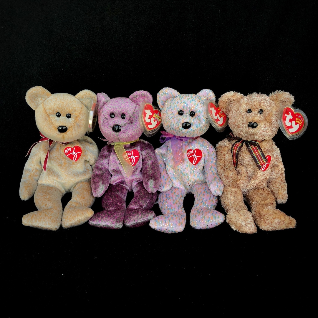 Vintage TY Signature Bears (1999, 2000, 2001, 2002) Beanie Babies - Etsy