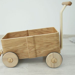 Kids Toy Box Toddler Walker Wagon. Personalized Toy Box. Kids Storage ...