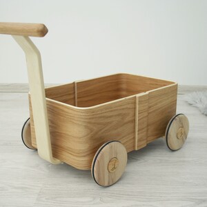 Kids Toy Box Toddler Walker Wagon. Personalized Toy Box. Kids Storage ...