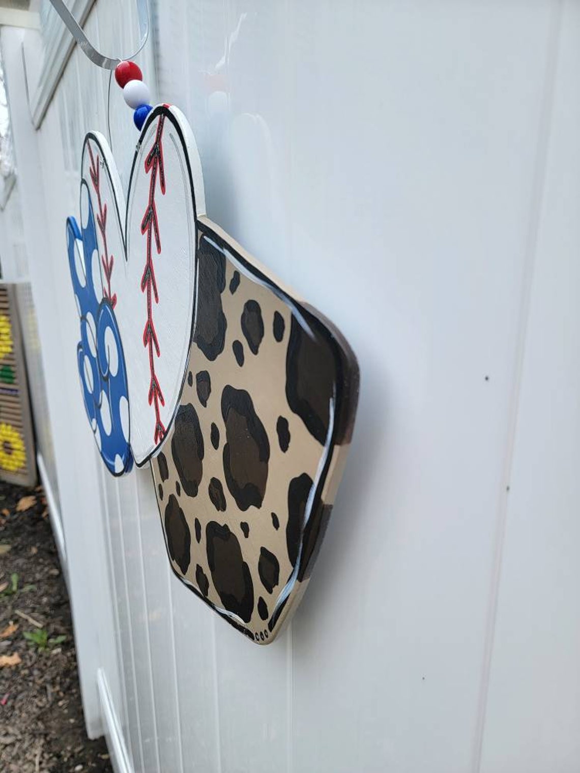 Baseball Door Hanger Sports Door Sign Peace Love Baseball - Etsy