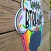 Happy Birthday Door Hanger, Chalkboard Birthday Sign, Cupcake Door ...