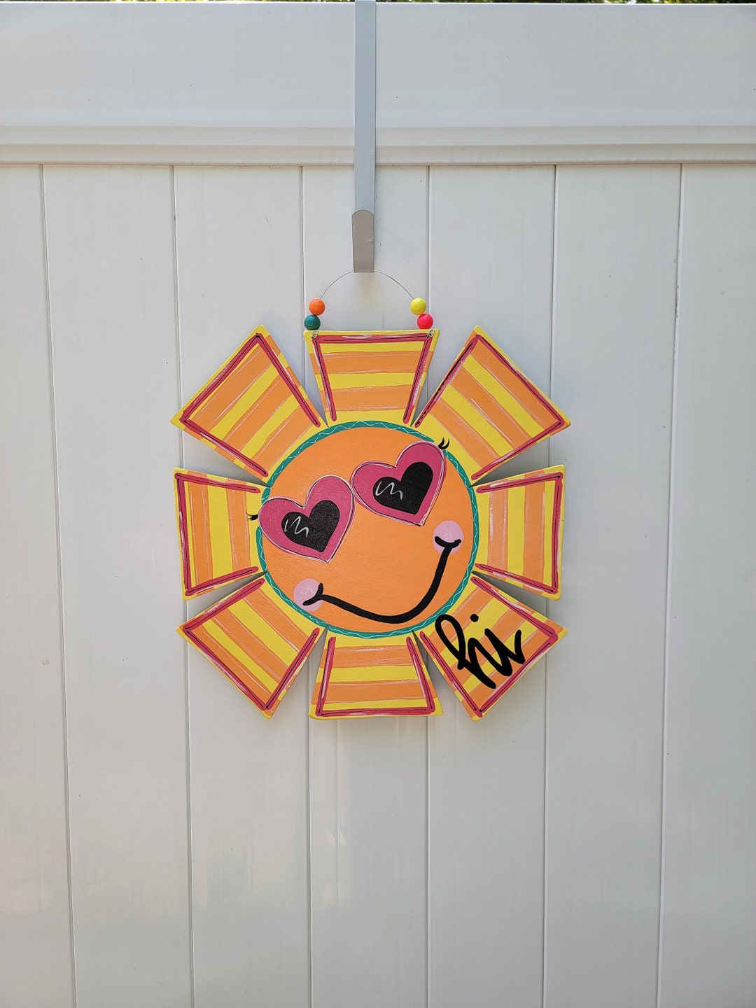 Sunshine Door Hanger, Hi Door Sign, Summer Door Hanger, Summer Porch ...