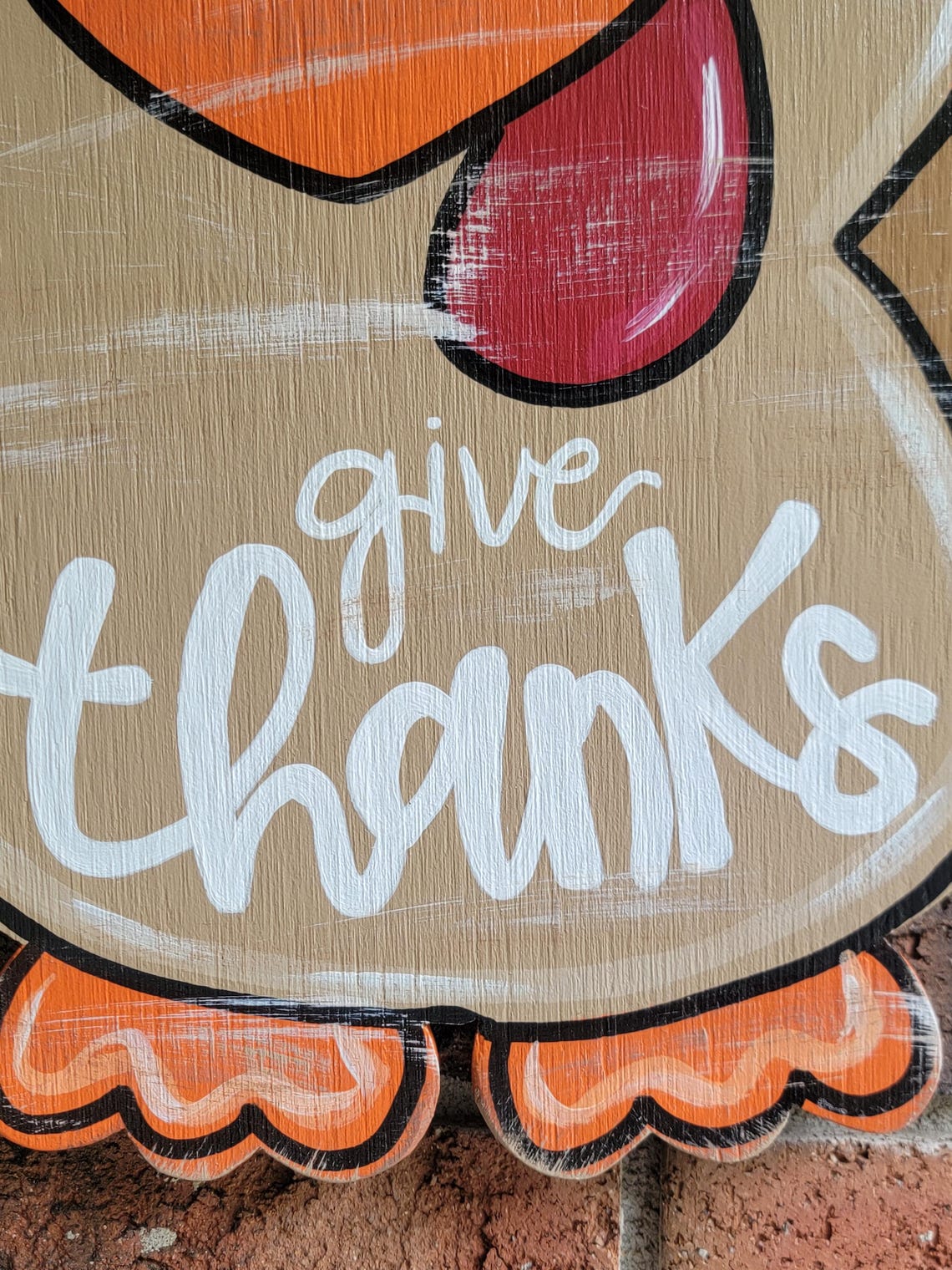 Turkey Door Hanger, Thanksgiving Front Door Decor, Fall Door Wreath ...