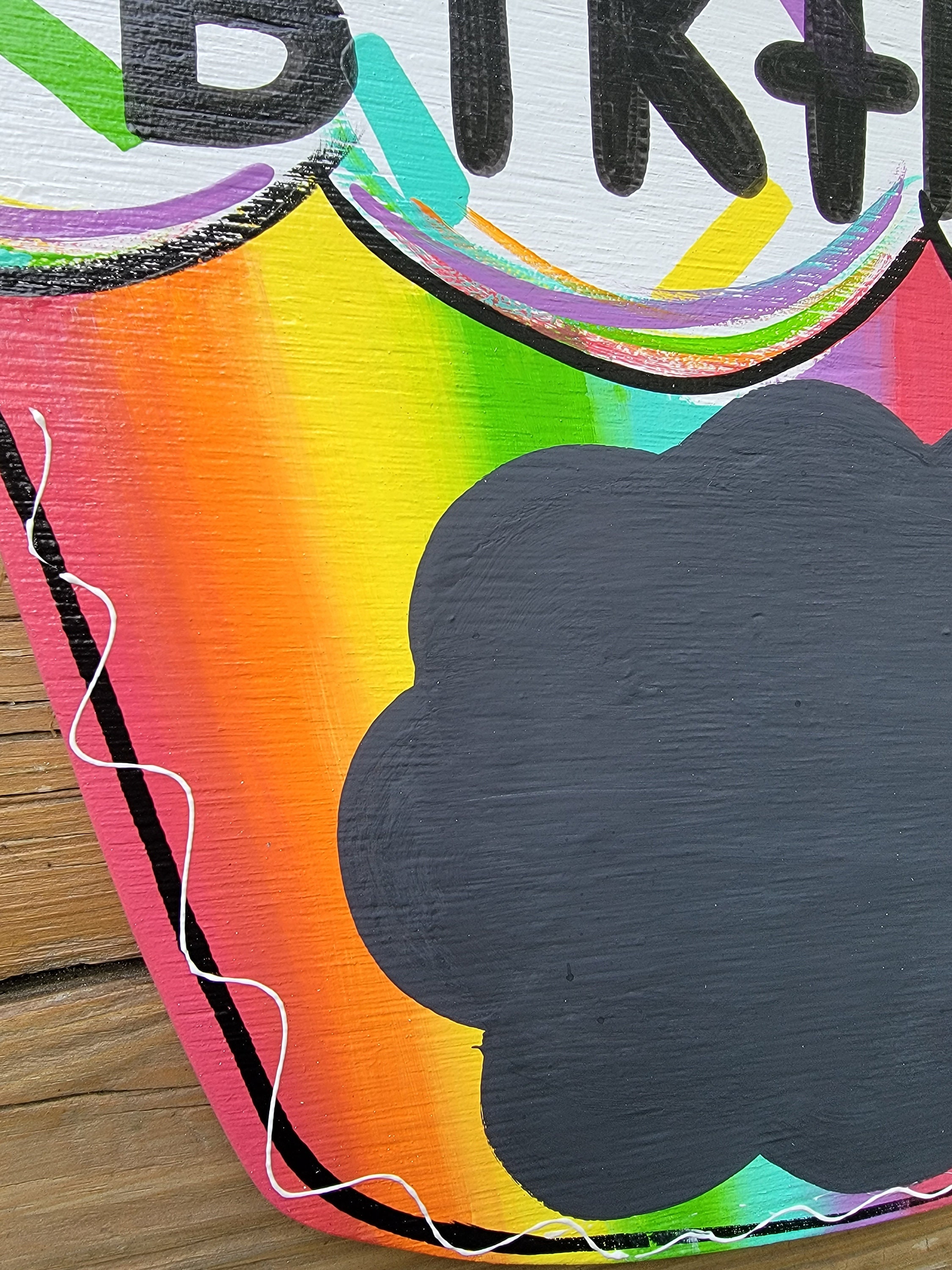 Happy Birthday Door Hanger, Chalkboard Birthday Sign, Cupcake Door ...