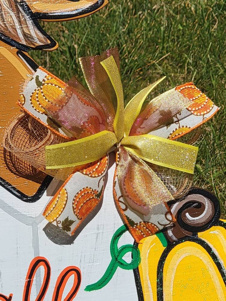 Highland Cow Door Hanger Fall Front Door Decor It's Fall - Etsy