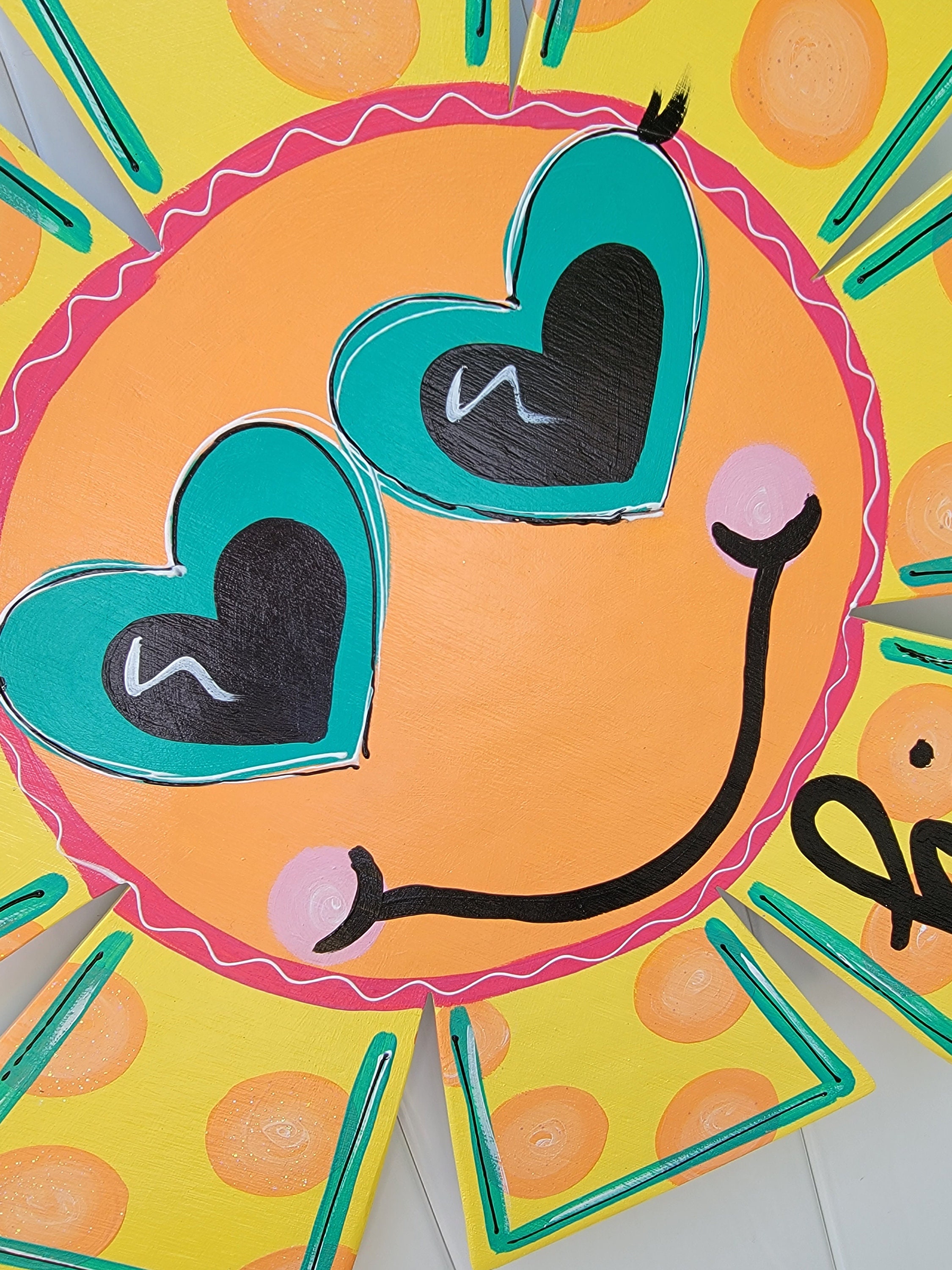 Sunshine Door Hanger, Hi Door Sign, Summer Door Hanger, Summer Porch ...