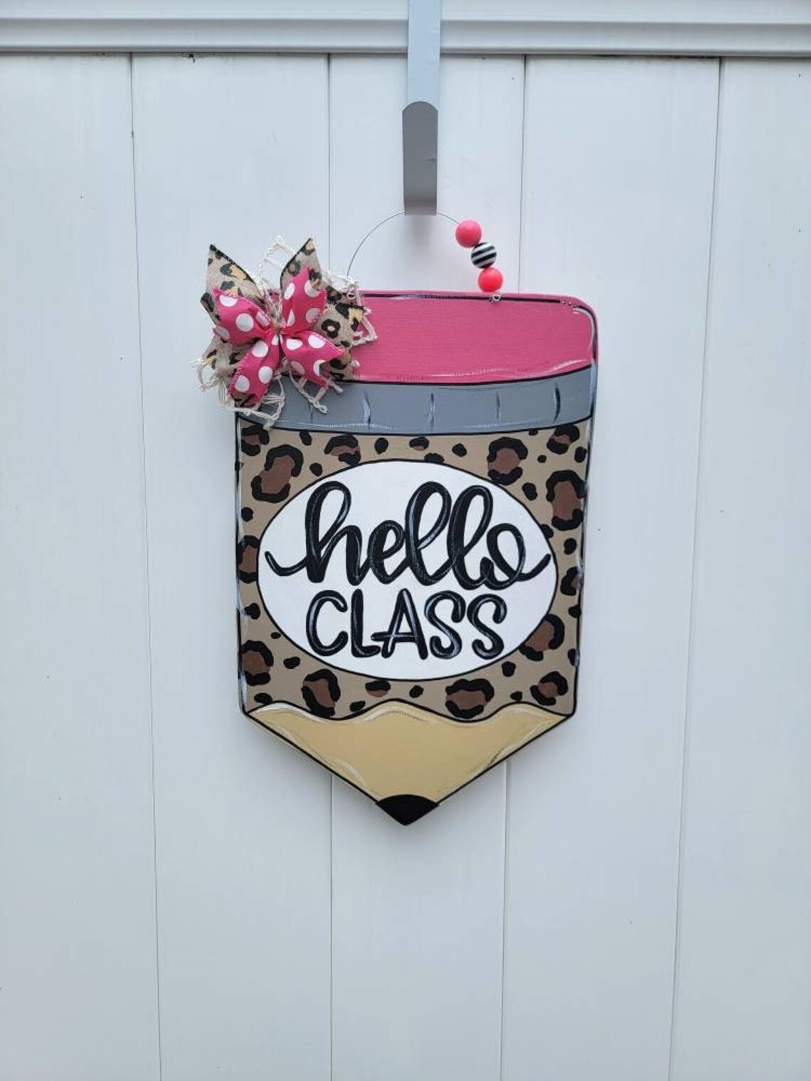 Teacher Pencil Door Sign Pencil Door Hanger Classroom Door - Etsy