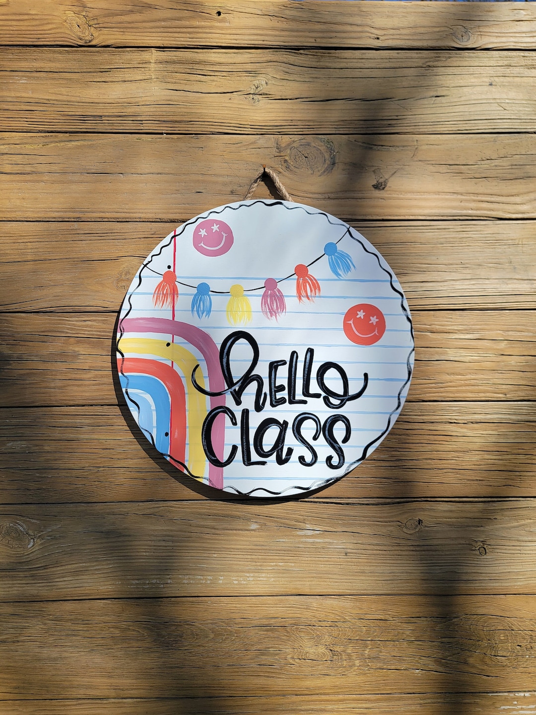 Hello Class Door Hanger, Classroom Décor, Teacher Door Hanger ...