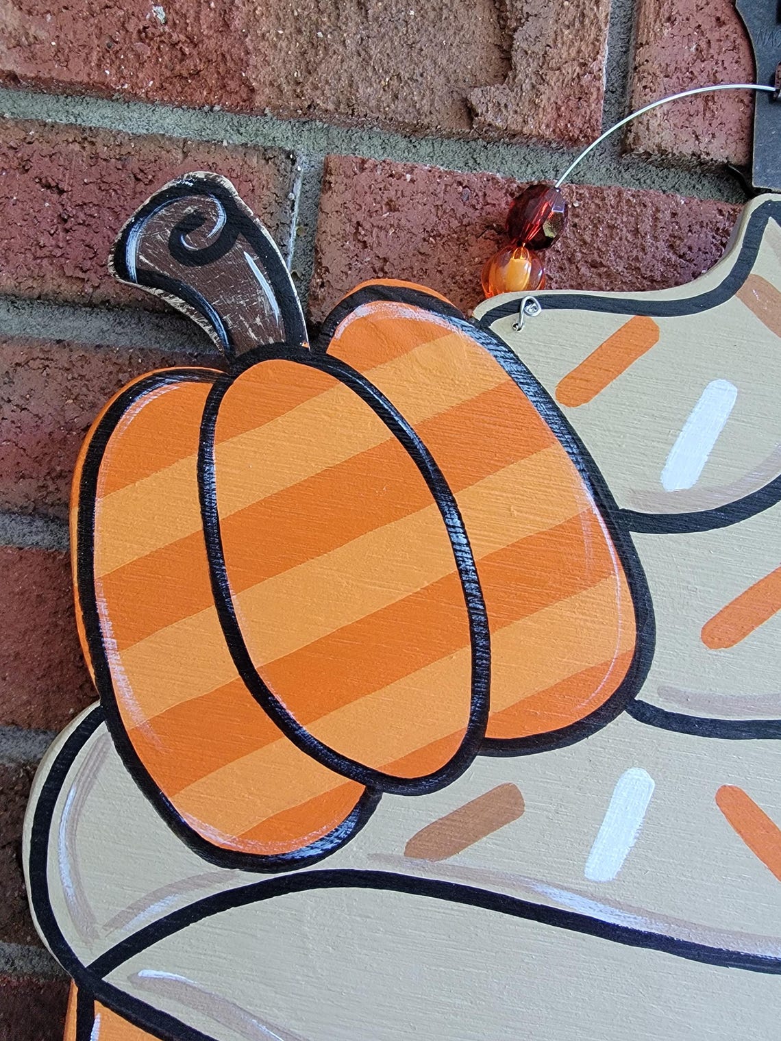 Fall Door Hanger,pumpkin Spice Door Hanger, Fall Door Wreath ...