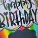 Happy Birthday Door Hanger, Chalkboard Birthday Sign, Cupcake Door ...