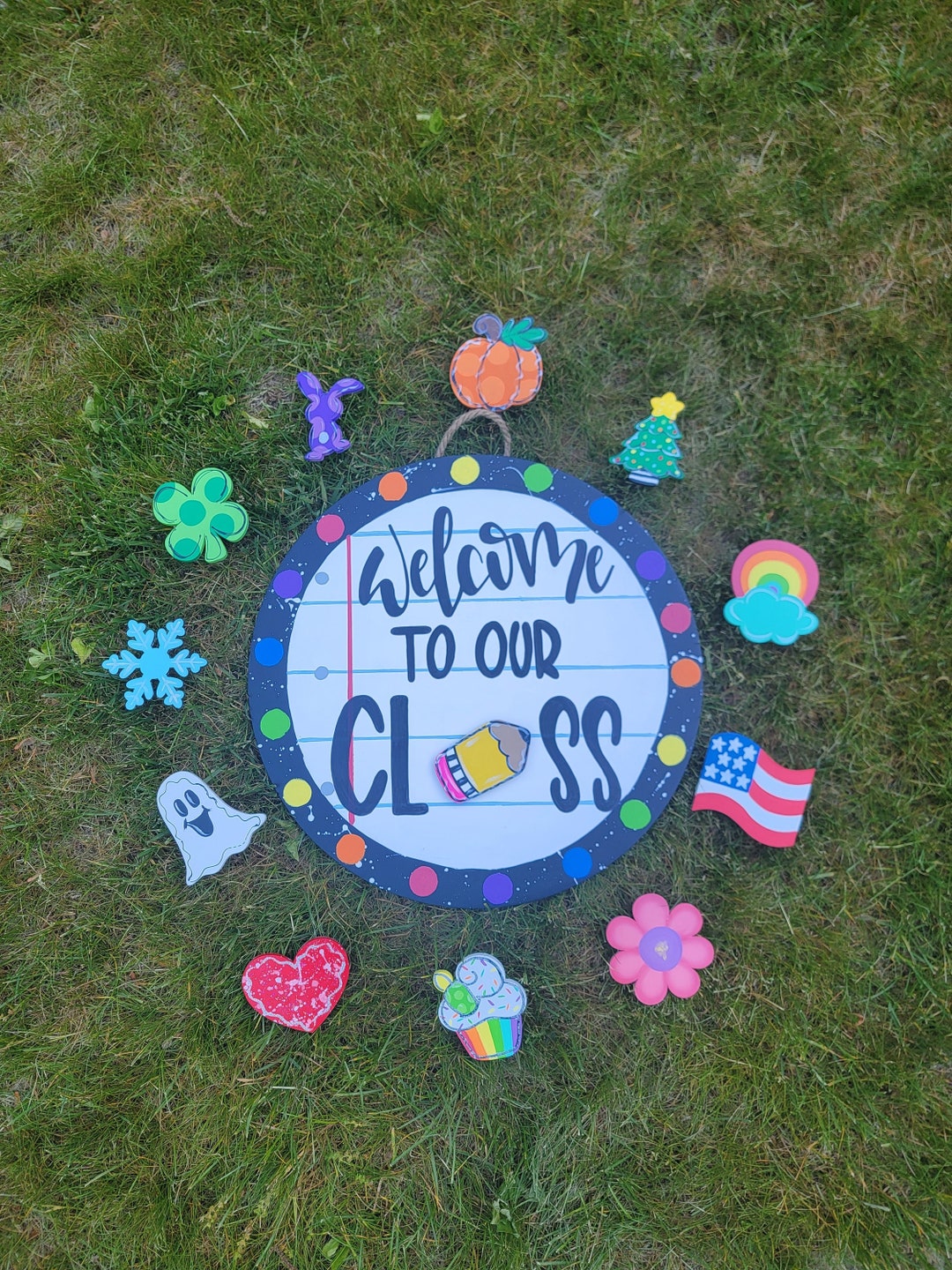 Welcome to Our Class Sign, Classroom Door Décor, End of Year Teacher ...