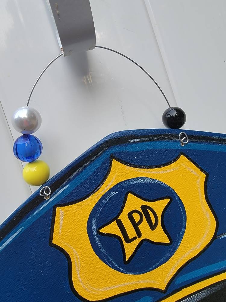 Police Door Hanger, Law Enforcement Sign, First Responder Door Hanger ...